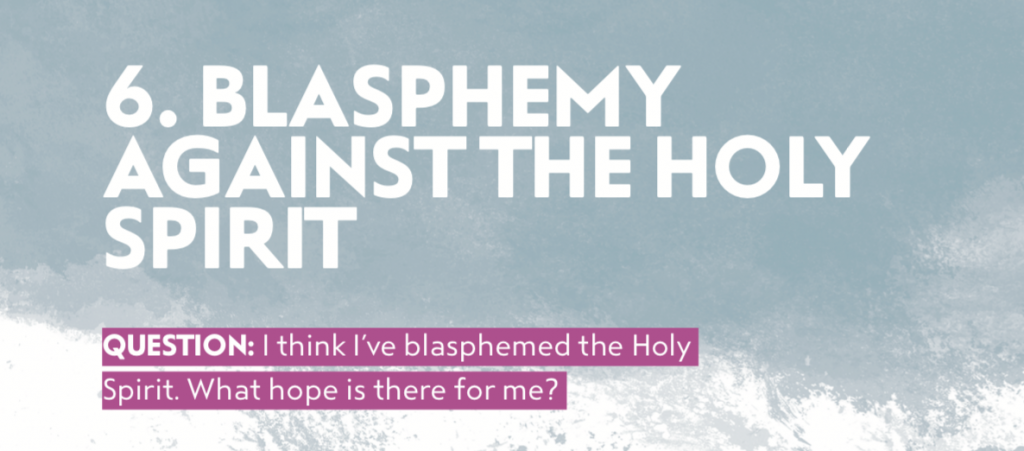 A.S.K 6 – Blasphemy Against the Holy Spirit – TheWeeFlea.com